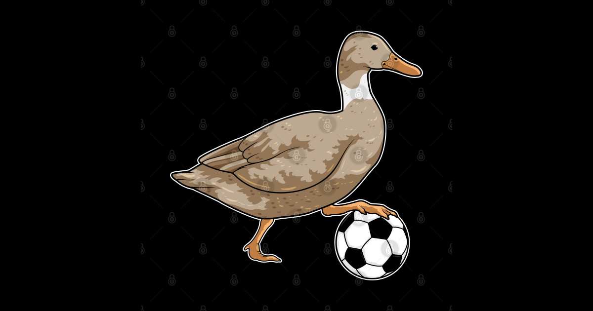 Duck Soccer player Soccer - Soccer - Sticker | TeePublic