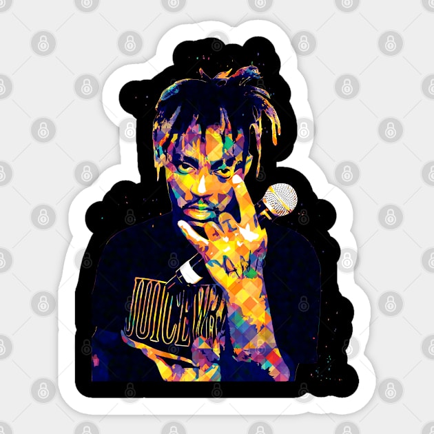Juice Wrld Colorful Pop Art - Juice Wrld - Sticker | TeePublic