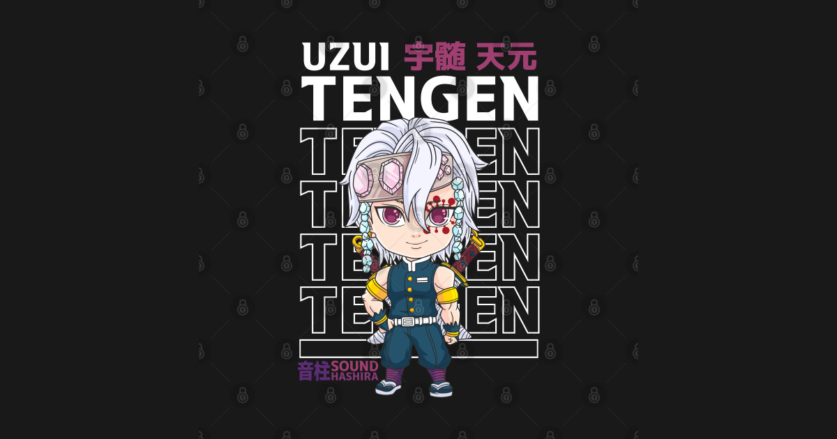 Tengen Uzui Chibi - Tengen Uzui - Kids Hoodie | TeePublic