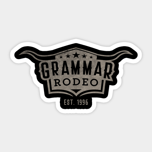 Grammar Rodeo - Simpson - Sticker | TeePublic