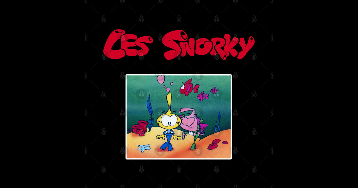 Les Snorky Les Snorks - Cartoon - Sticker | TeePublic