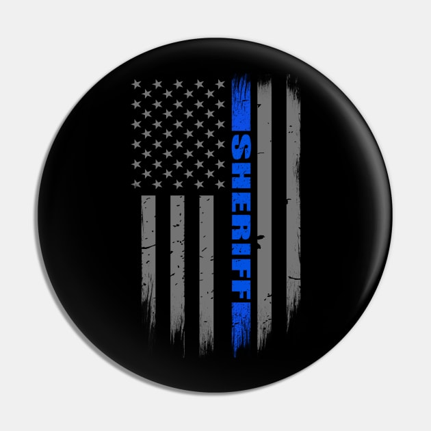 Sheriff Thin Blue Line Flag - Police Gift - Sheriff Gift - Sheriff ...