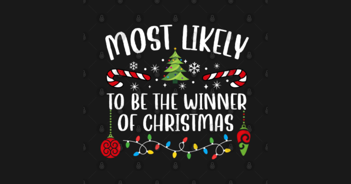 Most Likely To Be The Winner Of Christmas Holiday Season, Candy Canes ...