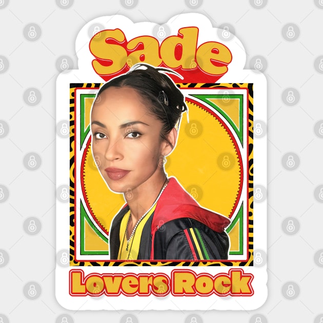 Sade / Retro Style Original Fan Art Design - Sade - Sticker | TeePublic