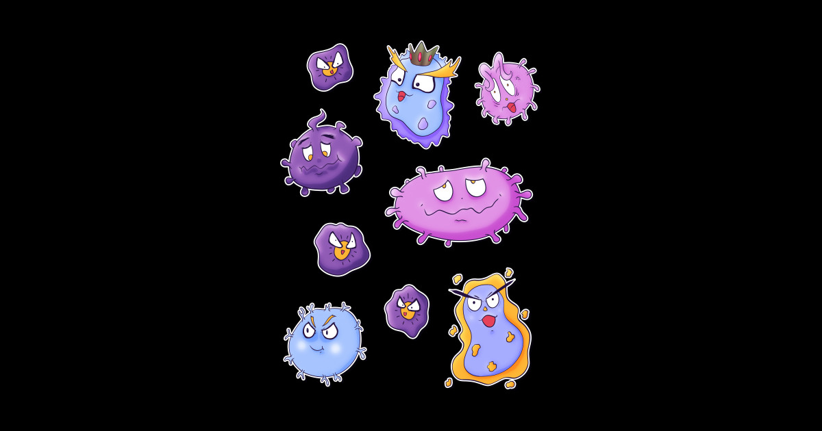 Cute Viruses - Viruses - Sticker | TeePublic