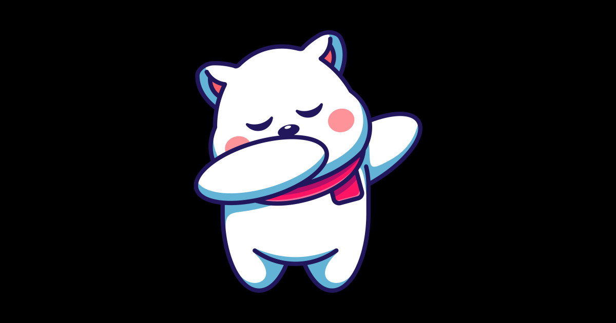 Cute baby polar bear dabbing cartoon - Polar Bear - Sticker | TeePublic