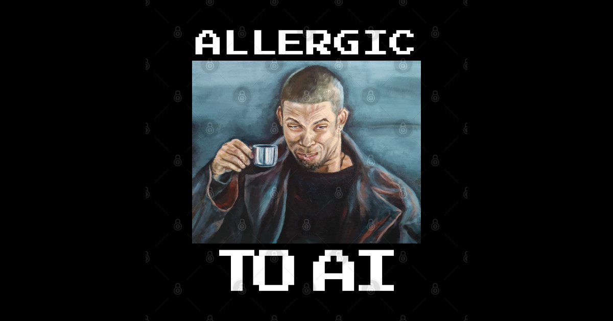 I, Robot (2004): ALLERGIC TO AI - Allergic To Bullshit - Sticker ...
