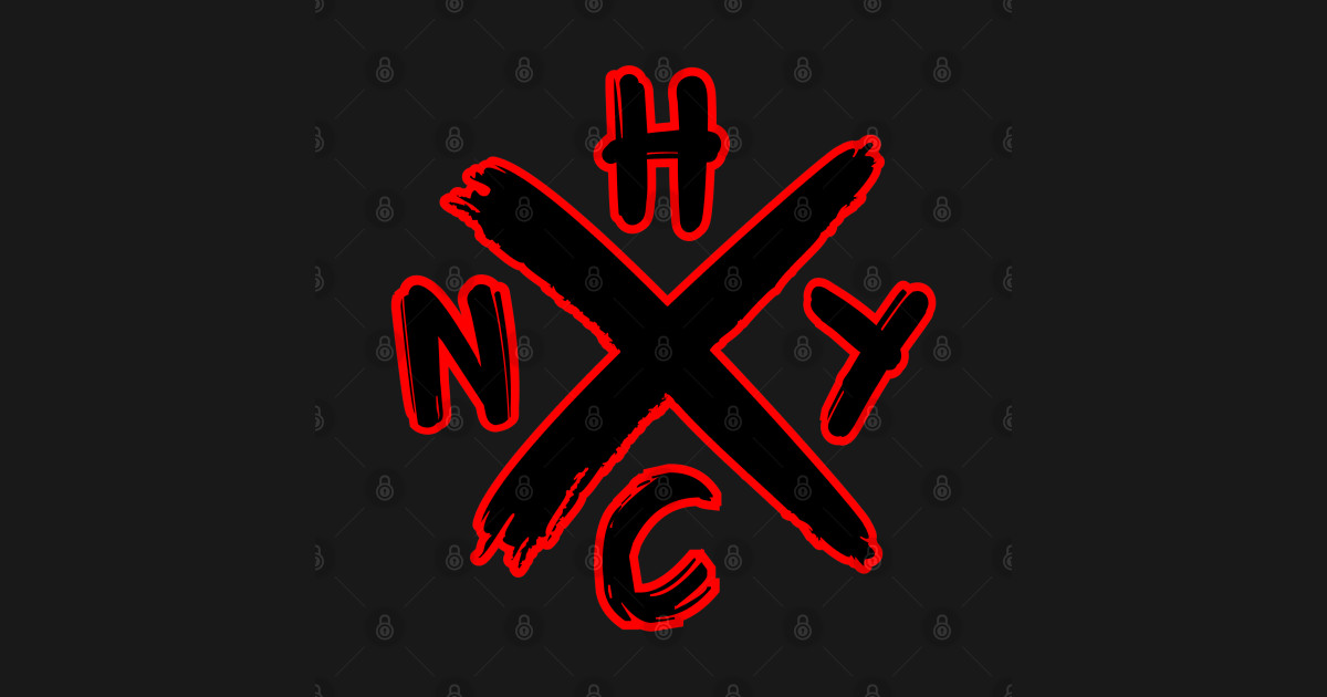 NYHC graffiti red and black - Nyhc - T-Shirt | TeePublic