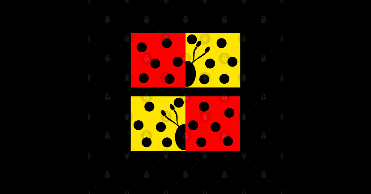 Square LadyBug - Ladybug - Sticker | TeePublic