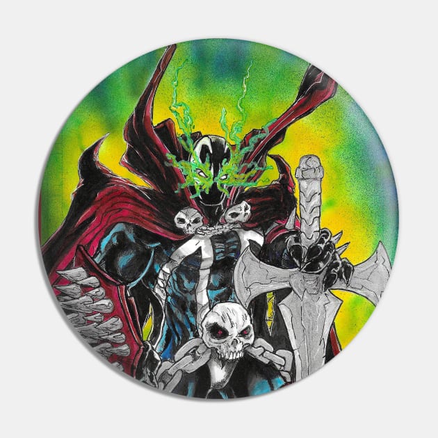 KING SPAWN #20 Cover art - Spawn - Pin | TeePublic