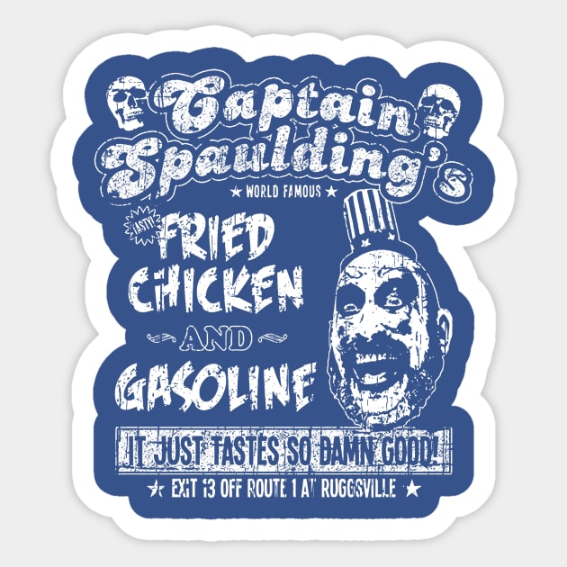 Vintage Horror Captain Spaulding - Halloween - Sticker | TeePublic