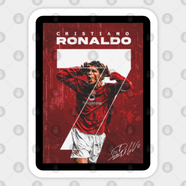 Cristiano Ronaldo 7 - Cristiano Ronaldo - Sticker | TeePublic