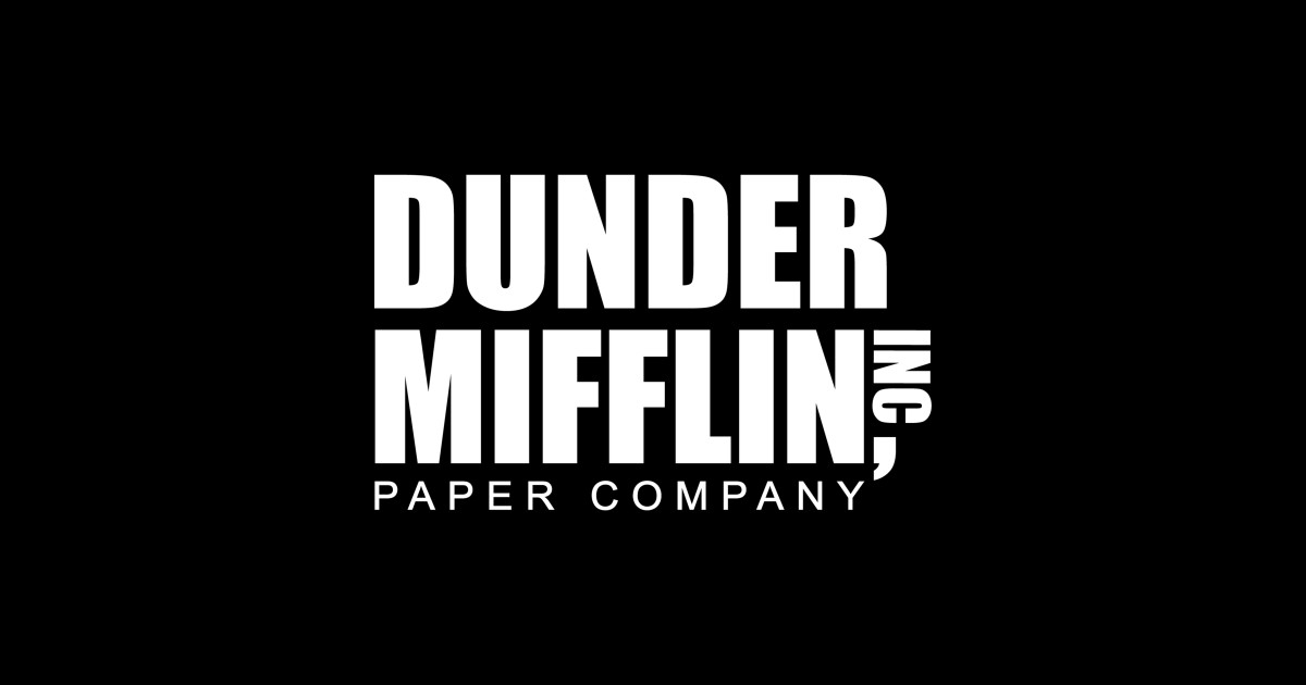 Dunder Mifflin Paper Company Logo - The Office Us - Sticker | TeePublic