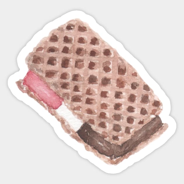 Ice cream sandwich - Ice Cream - Sticker | TeePublic