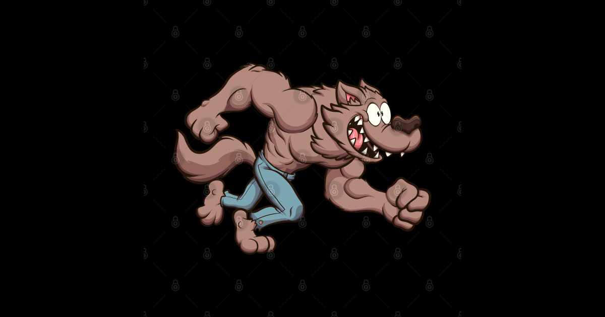 Running Werewolf - Running Werewolf - Sticker | TeePublic