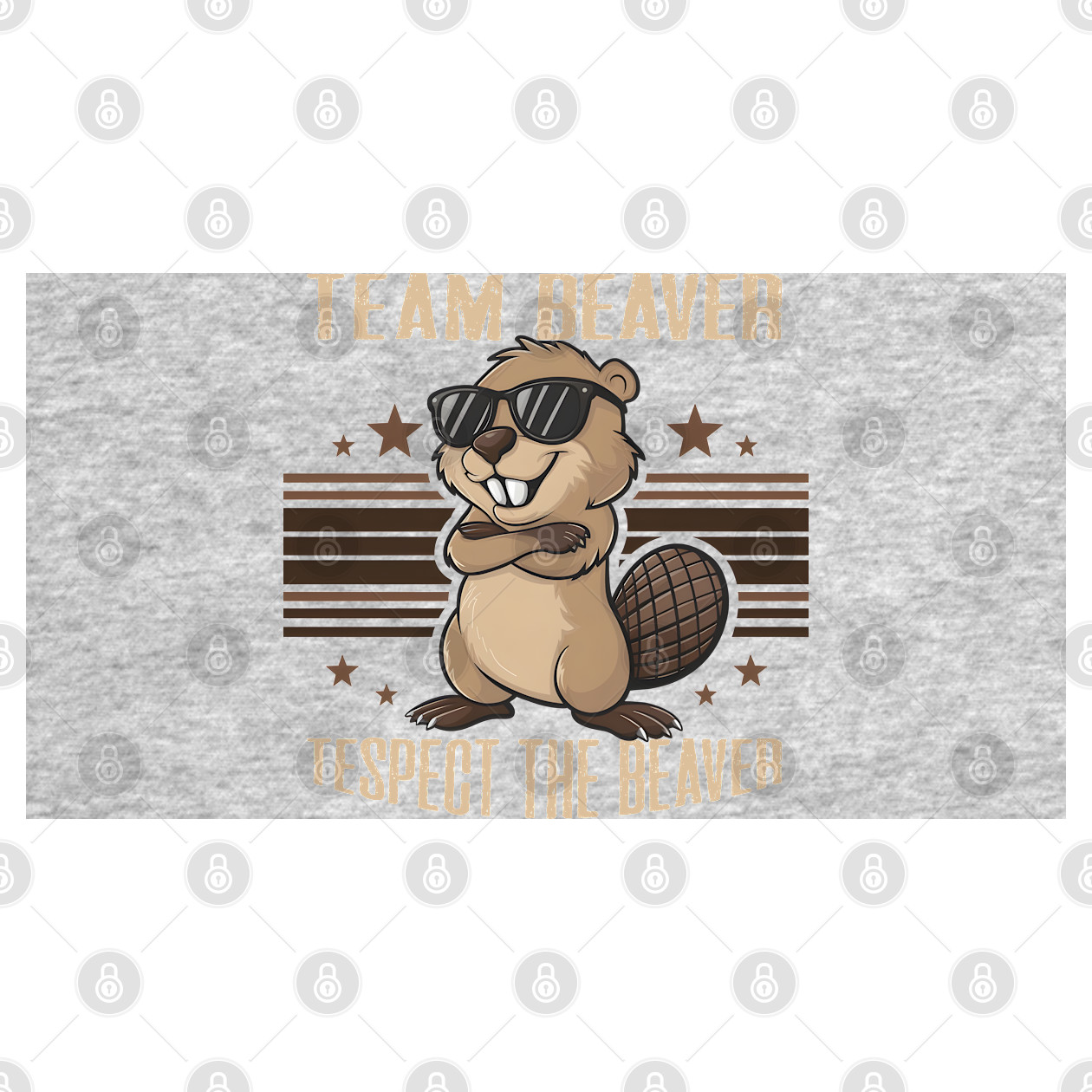 team beaver respect the beaver - Respect The Beaver Funny Animal - T-Shirt | TeePublic