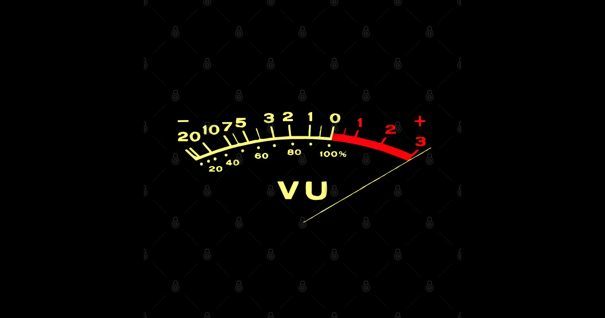 Volume VU Meter - Volume - Sticker | TeePublic