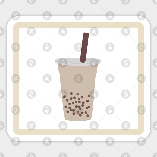 BOBA MILK TEA - Boba Tea - Sticker | TeePublic