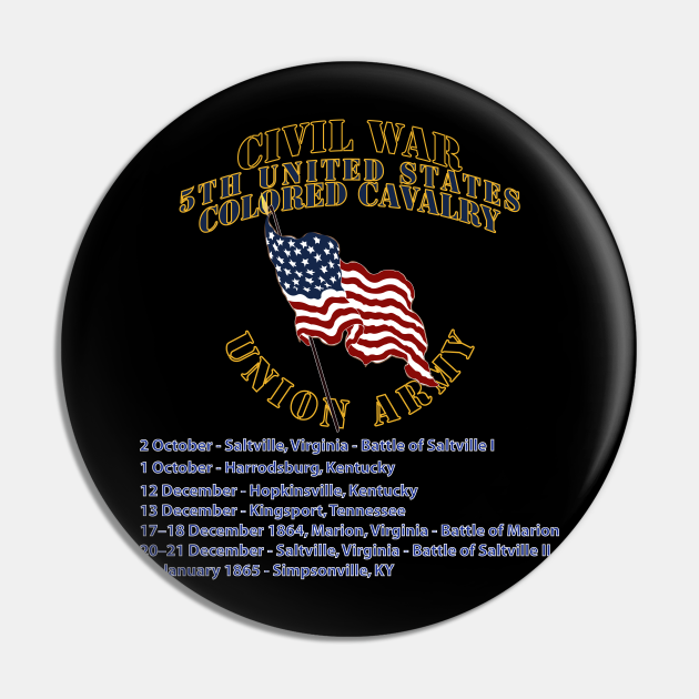 Civil War - 5th United States Colored Cavalry - USA - Civil War - Pin ...