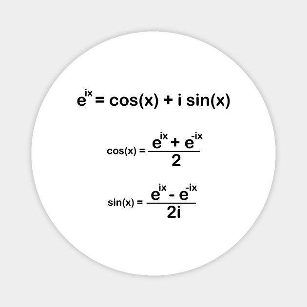 euler's formula - Eulers Formula - Magnet | TeePublic