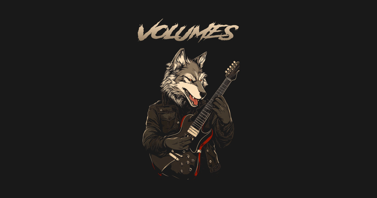 VOLUMES Wolf Guitarist - Volumes Wolf Guitarist - T-Shirt | TeePublic