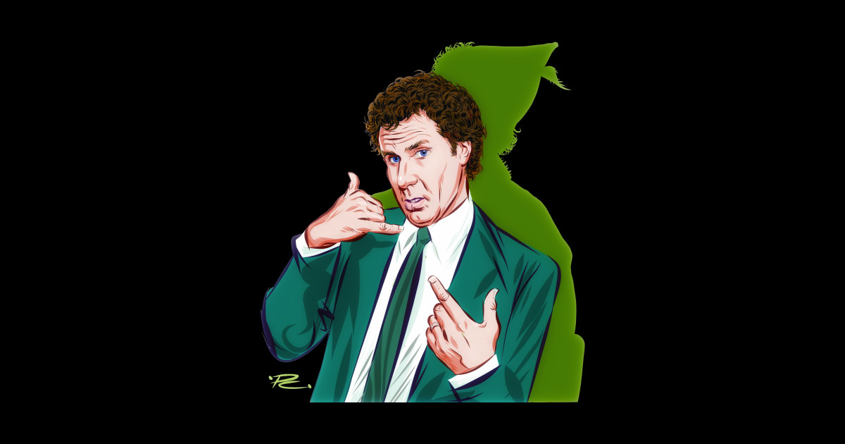 Will Ferrell - An illustration by Paul Cemmick - Will Ferrell - Sticker ...