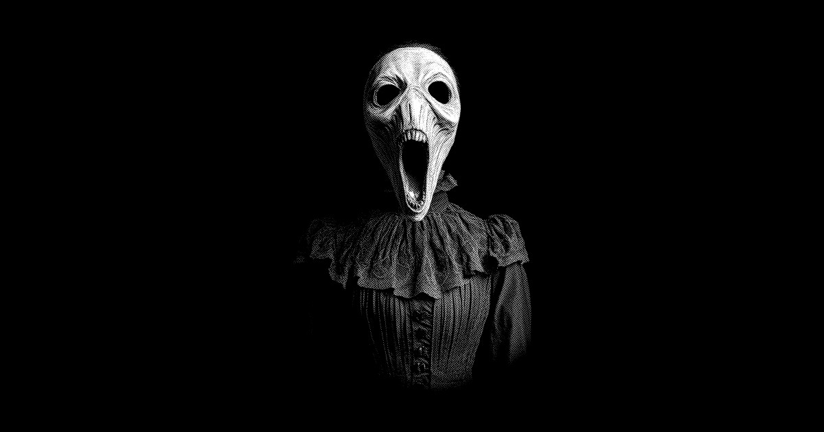 Haunted Horror Victorian Gothic Scream - Halloween - Sticker | TeePublic