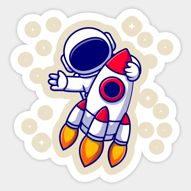 Astronaut Riding Rocket Cartoon - Astronaut Riding Rocket Cartoon ...