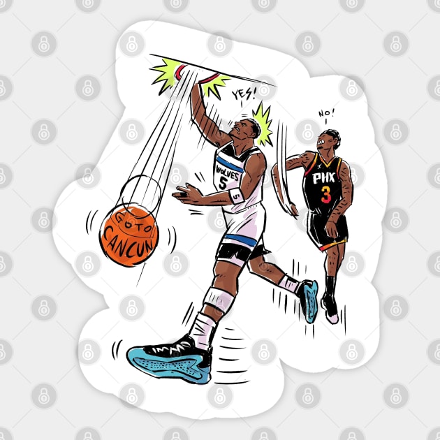 Anthony Edwards Advance To The Next Round - Anthony Edwards - Sticker ...