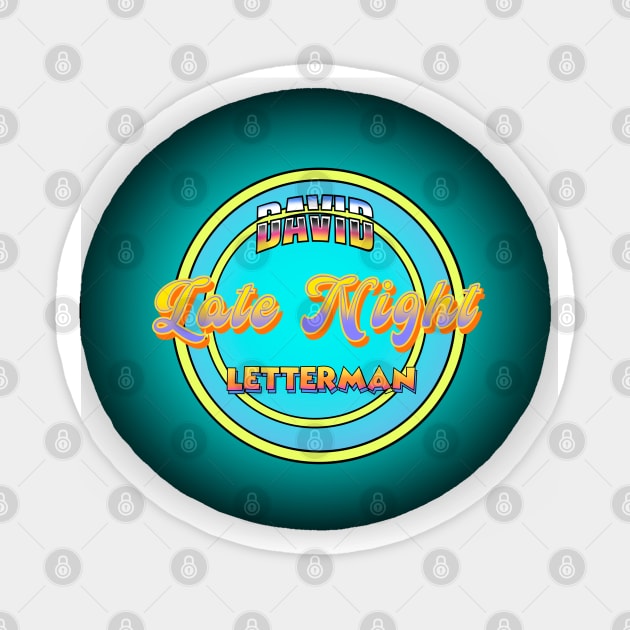 Late Night David Letterman - Late Night With David Letterman - Sticker ...