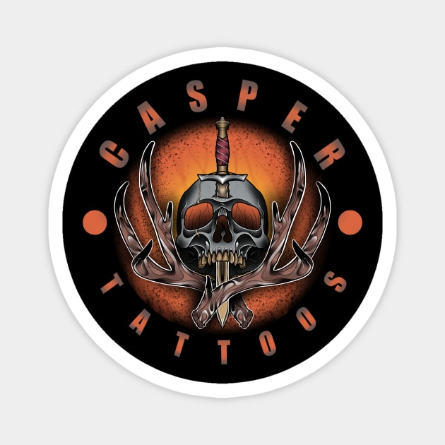 Casper Tattoos Logo - Tattoo Artist - Magnet | TeePublic