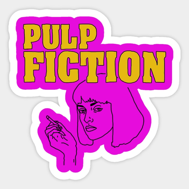 Aesthetic Pulp Merch - Fiction Unique Funny Merch Meme Cool - Sticker ...