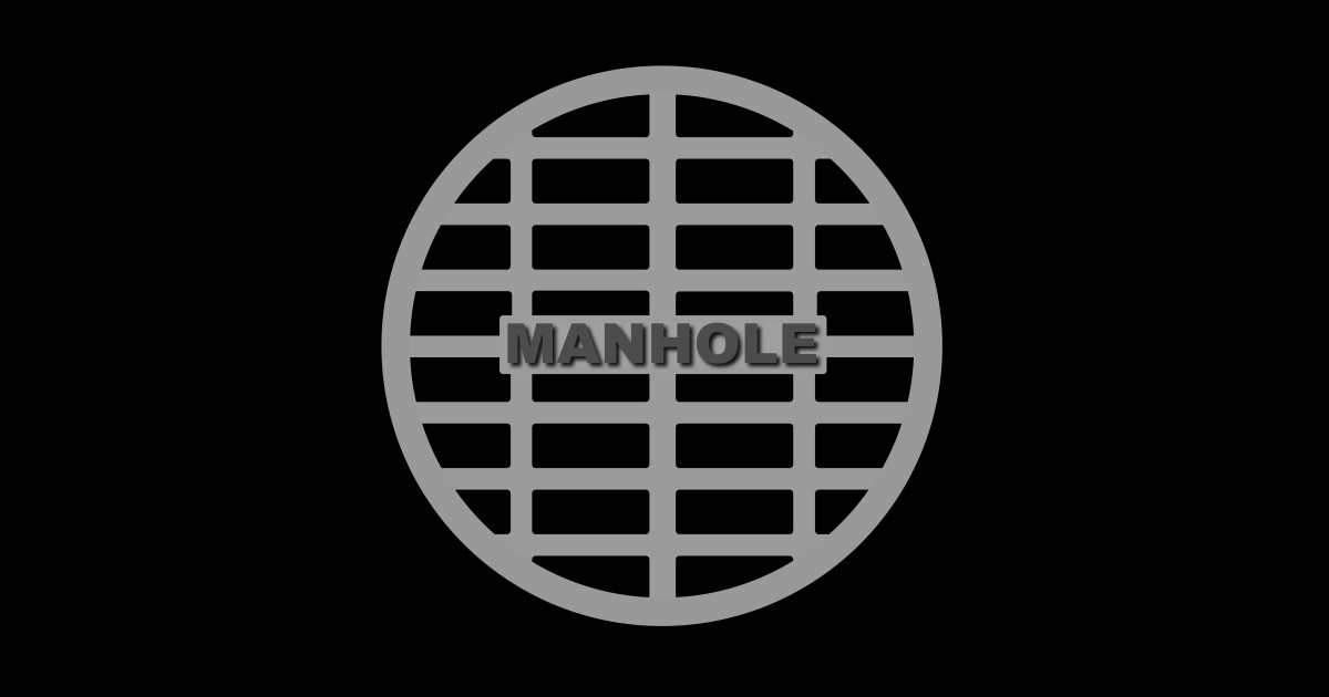 Manhole Large Rectangles - Manhole - Sticker | TeePublic