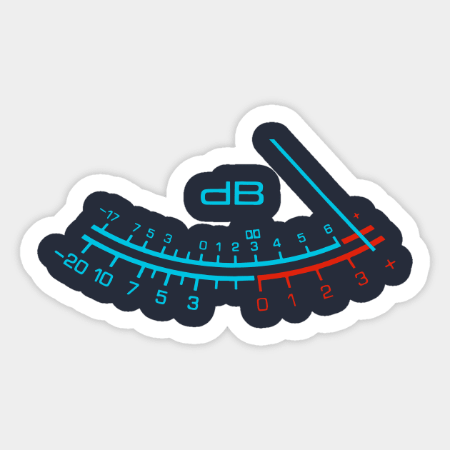 peak level meter - Vu Meter - Sticker | TeePublic