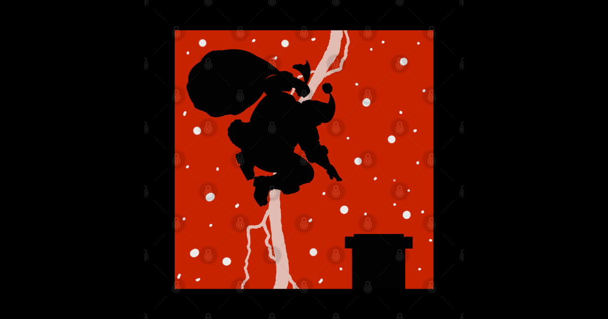 Dark Knight Santa - Dark Knight Santa - Posters and Art Prints | TeePublic