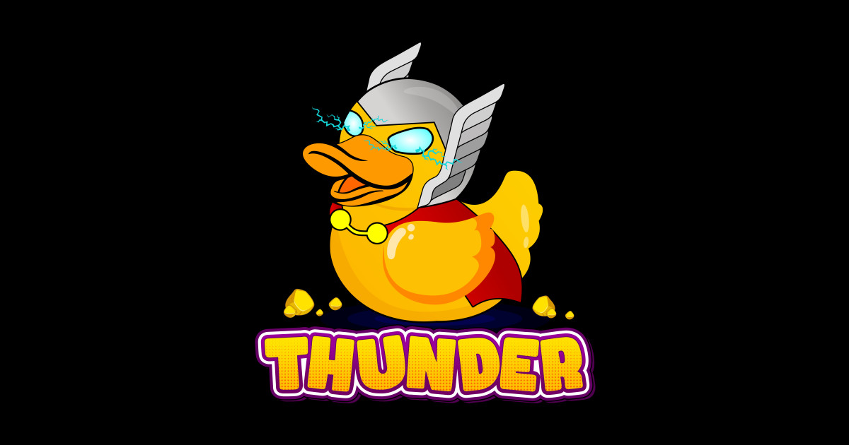 Thunder Rubber Duck - Thunder Rubber Duck - Sticker | TeePublic