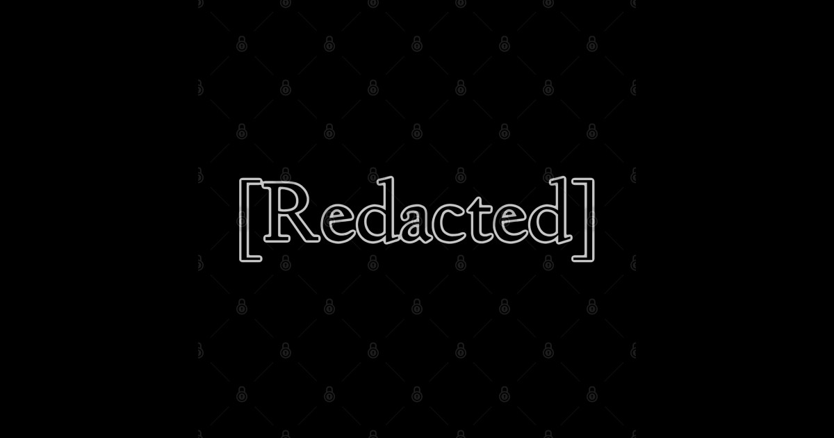Redacted - Redacted - Sticker | TeePublic