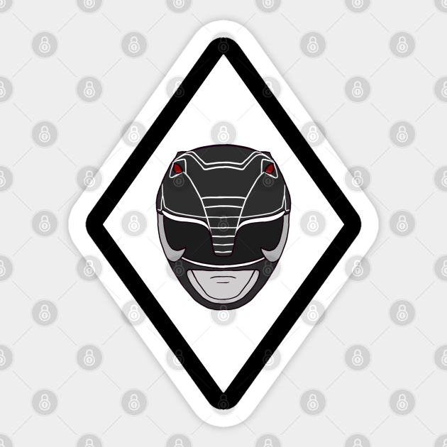 Power ranger black ranger - Power Rangers - Sticker | TeePublic