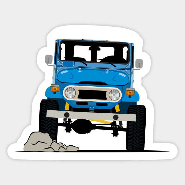 Land Cruiser FJ40 - Toyota Land Cruiser - Sticker | TeePublic