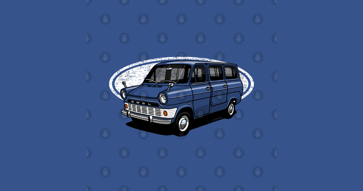 Classic van - Ford Transit - T-Shirt | TeePublic