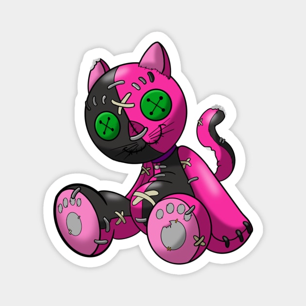 Voodoo Cat - Voodoo Doll - Magnet | TeePublic