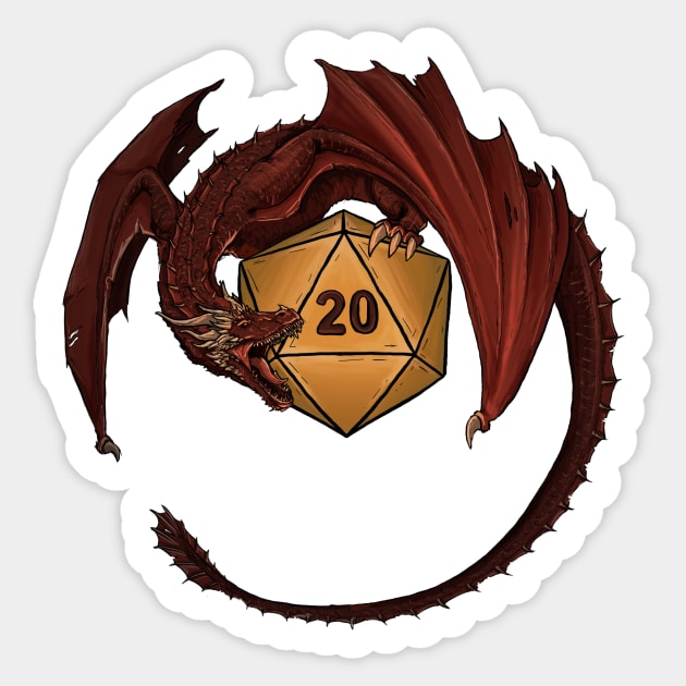 DnD dragon symbol - Dnd - Sticker | TeePublic