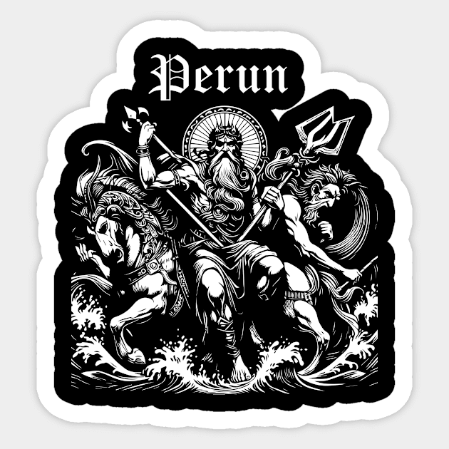 Perun - Slovian God of Fire - Perun - Sticker | TeePublic