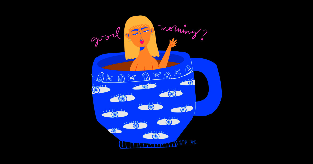 Good morning? - Not A Morning Person - Sticker | TeePublic