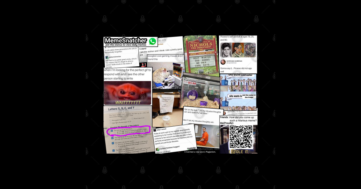 Meme Collage - Memes - Sticker | TeePublic