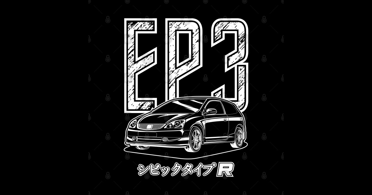 Civic Type R EP3 - White Print - Civic Type R - Sticker | TeePublic