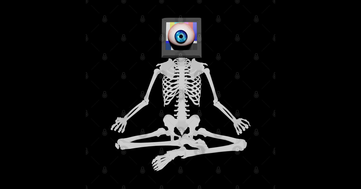 TV Head Eye Skeleton - Weird Stuff - Posters and Art Prints | TeePublic