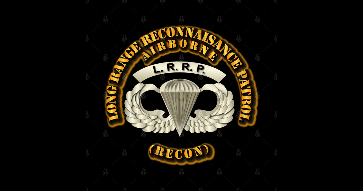 Airborne Badge - LRRP - Veteran - Sticker | TeePublic