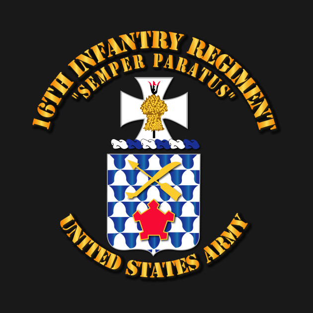 16th Infantry Regt - COA - 16th Infantry Regt Coat Of Arms - T-Shirt ...