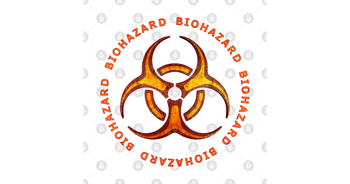 Red Biohazard Sign - Biohazard - T-Shirt | TeePublic